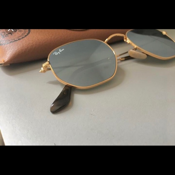 Ray-Ban | Accessories | Brand New Rayban Hexagon Silvergold | Poshmark